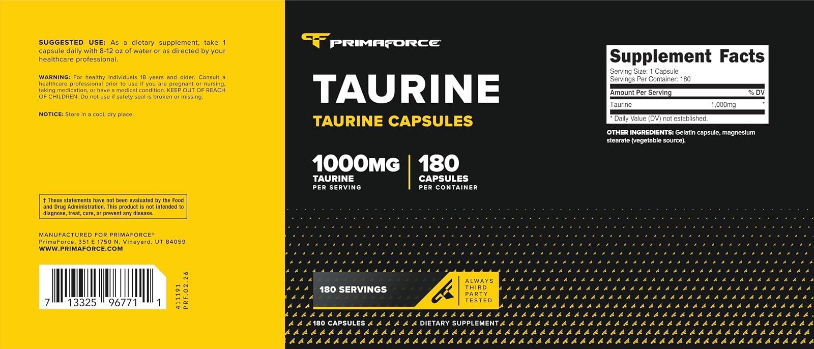 High-quality taurine for daily wellness