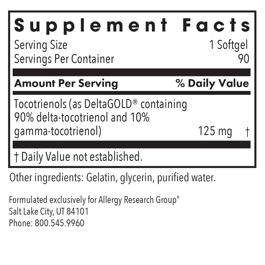 high-quality tocotrienols supplement
