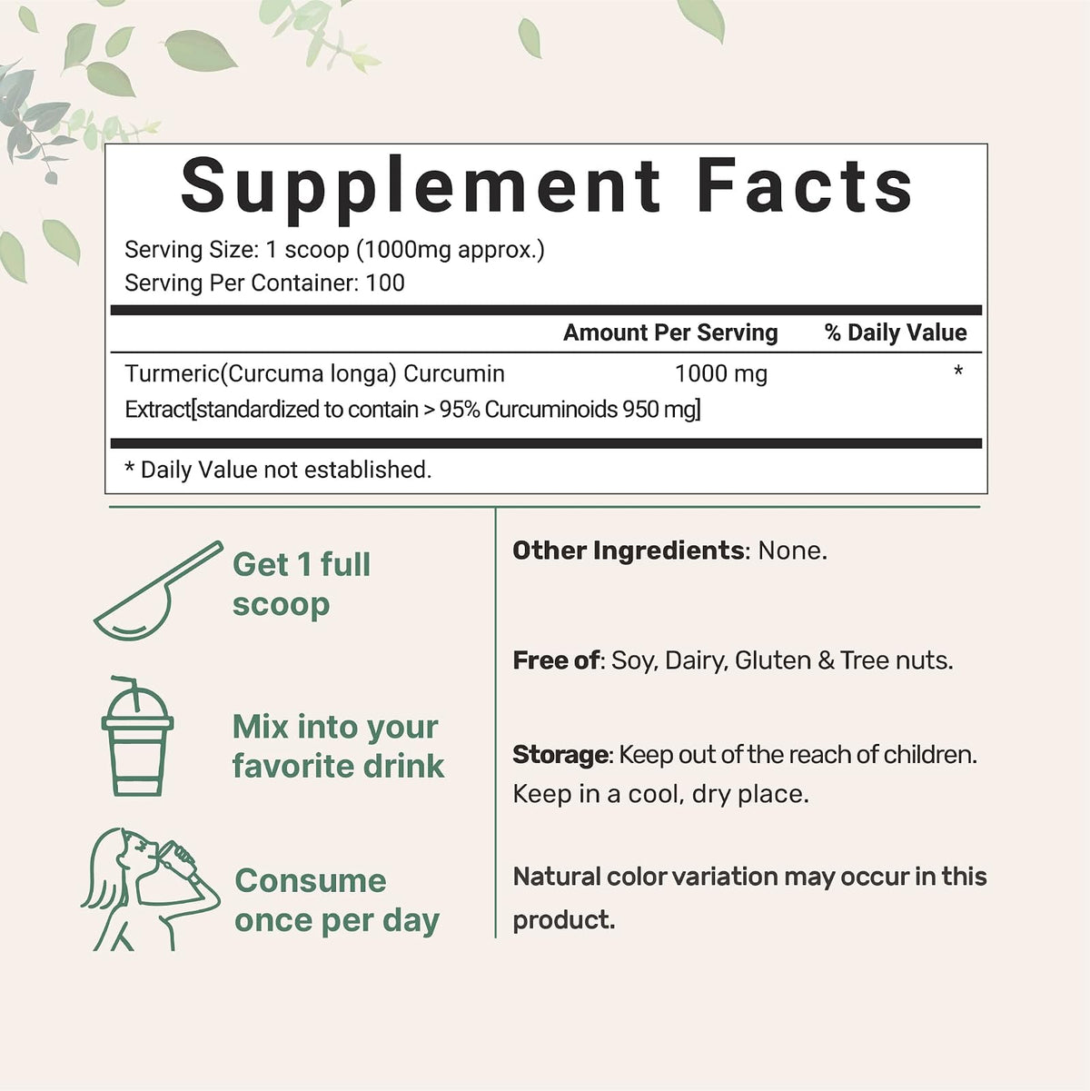 high-quality turmeric powder for health