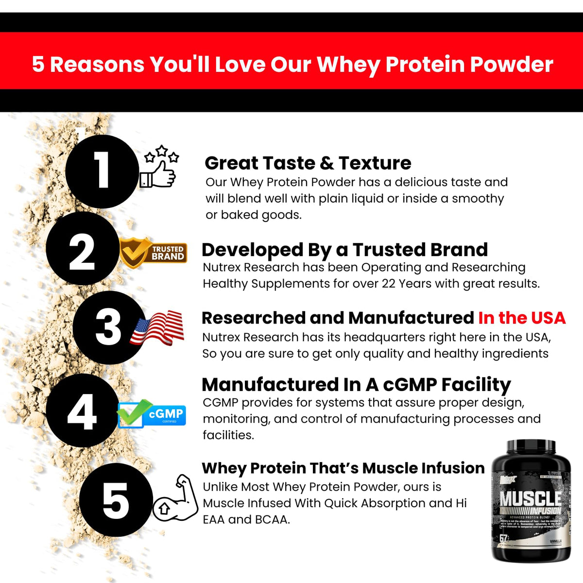 high-quality vanilla whey protein