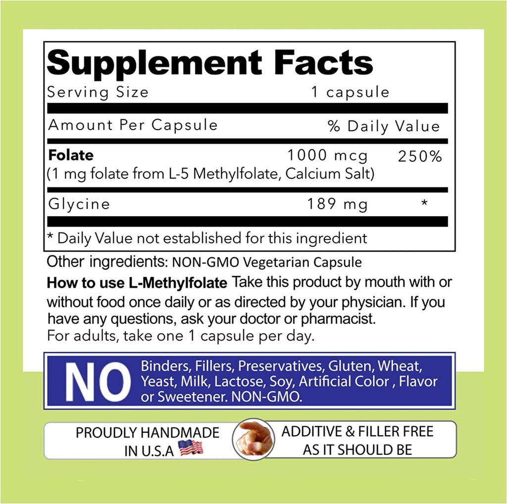High-quality vegetarian methylfolate capsules