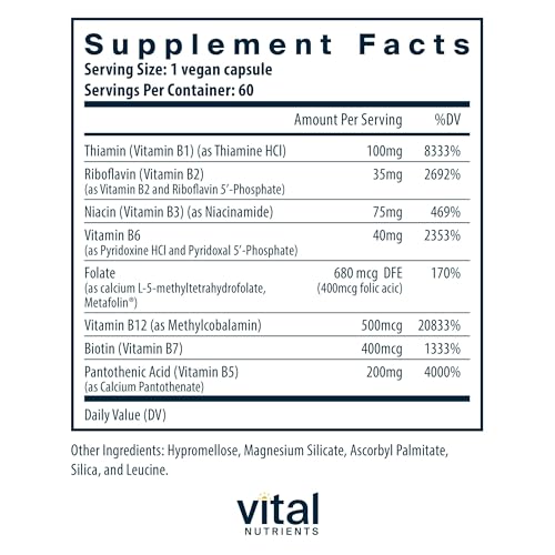 high-quality vitamin b complex supplement