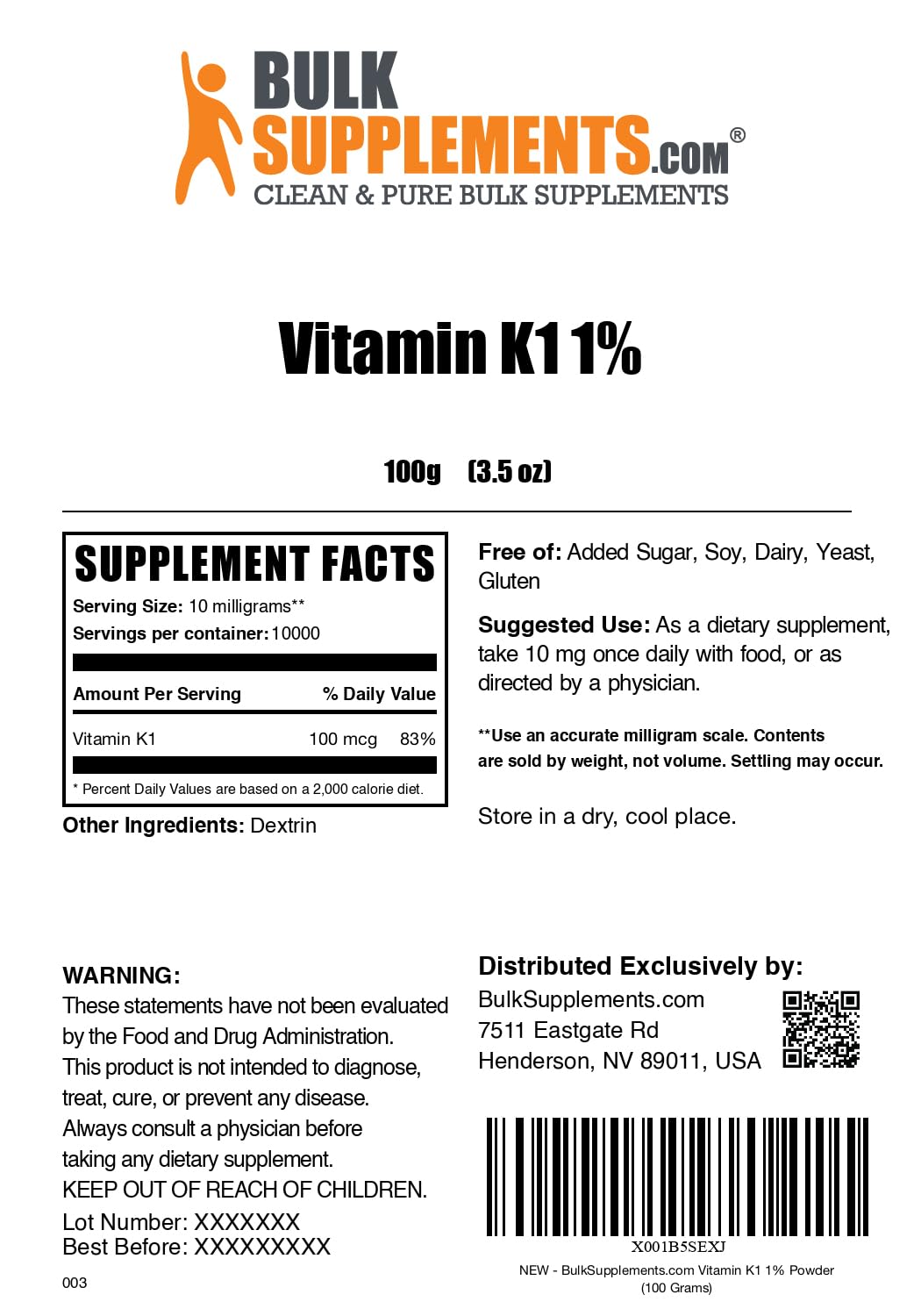 High-quality Vitamin K1 for immune support