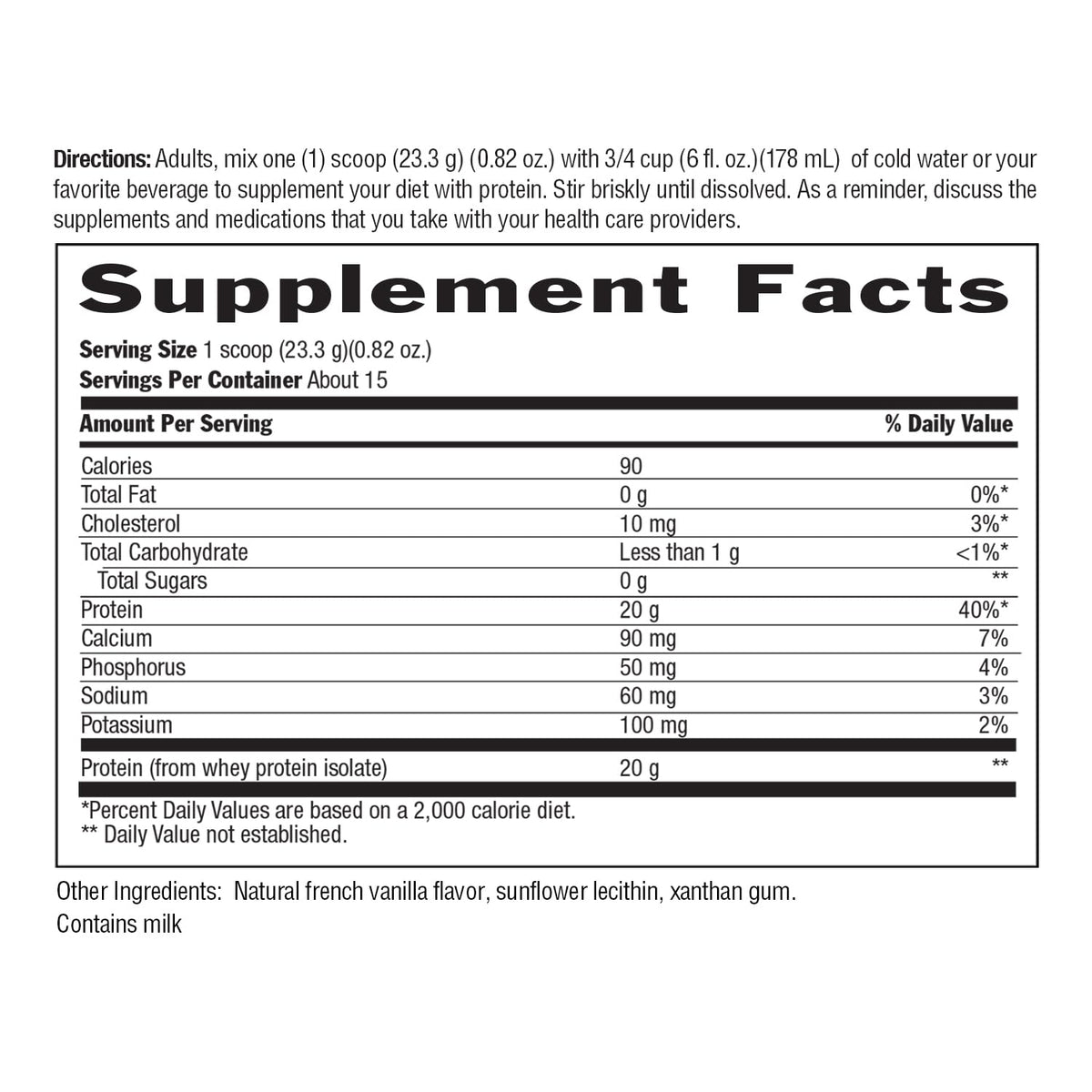 High-quality whey protein for athletes