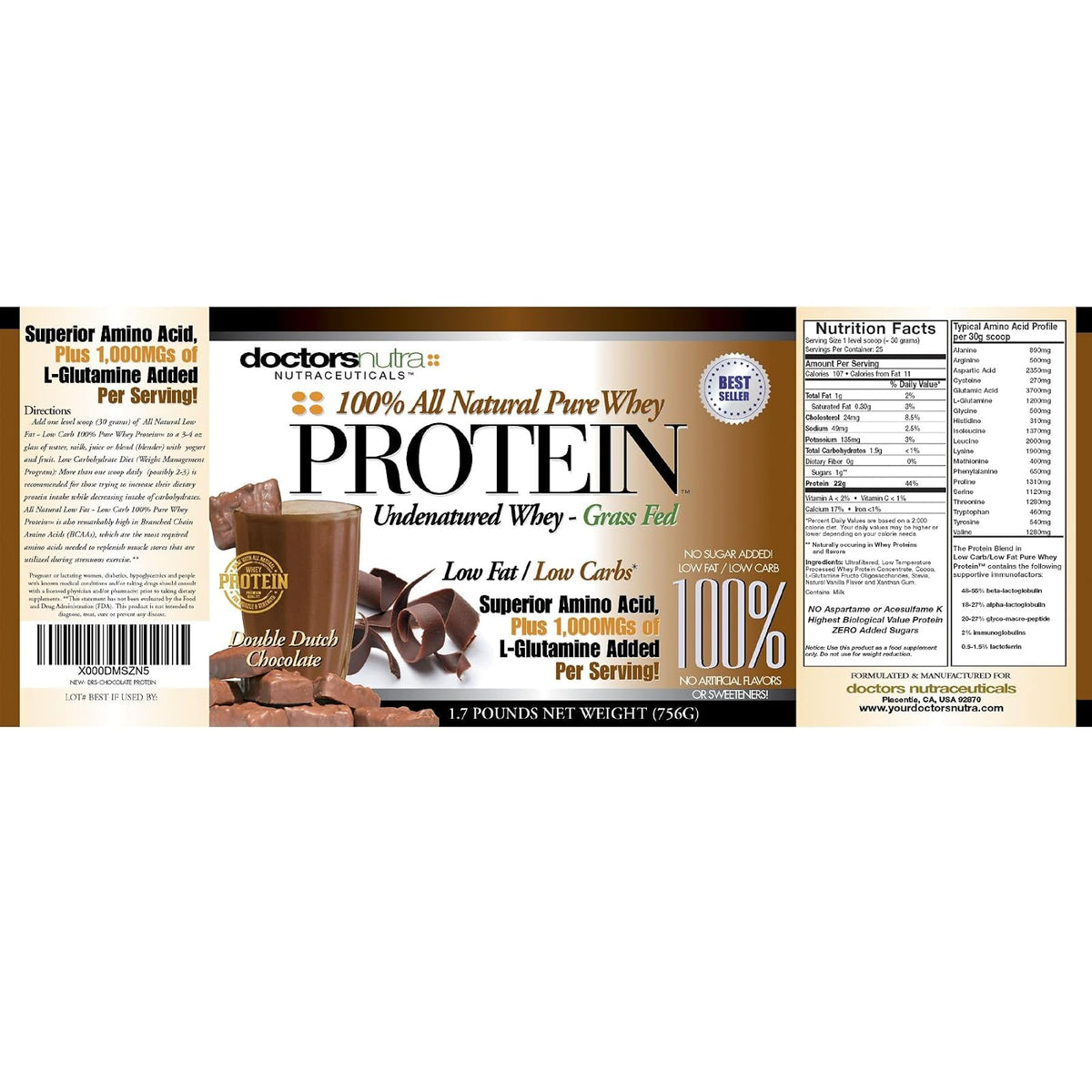 High-quality whey protein for athletes