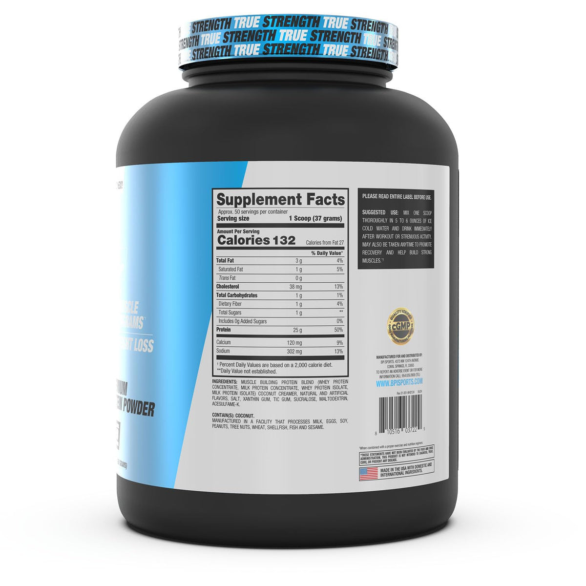High-quality whey protein for muscle