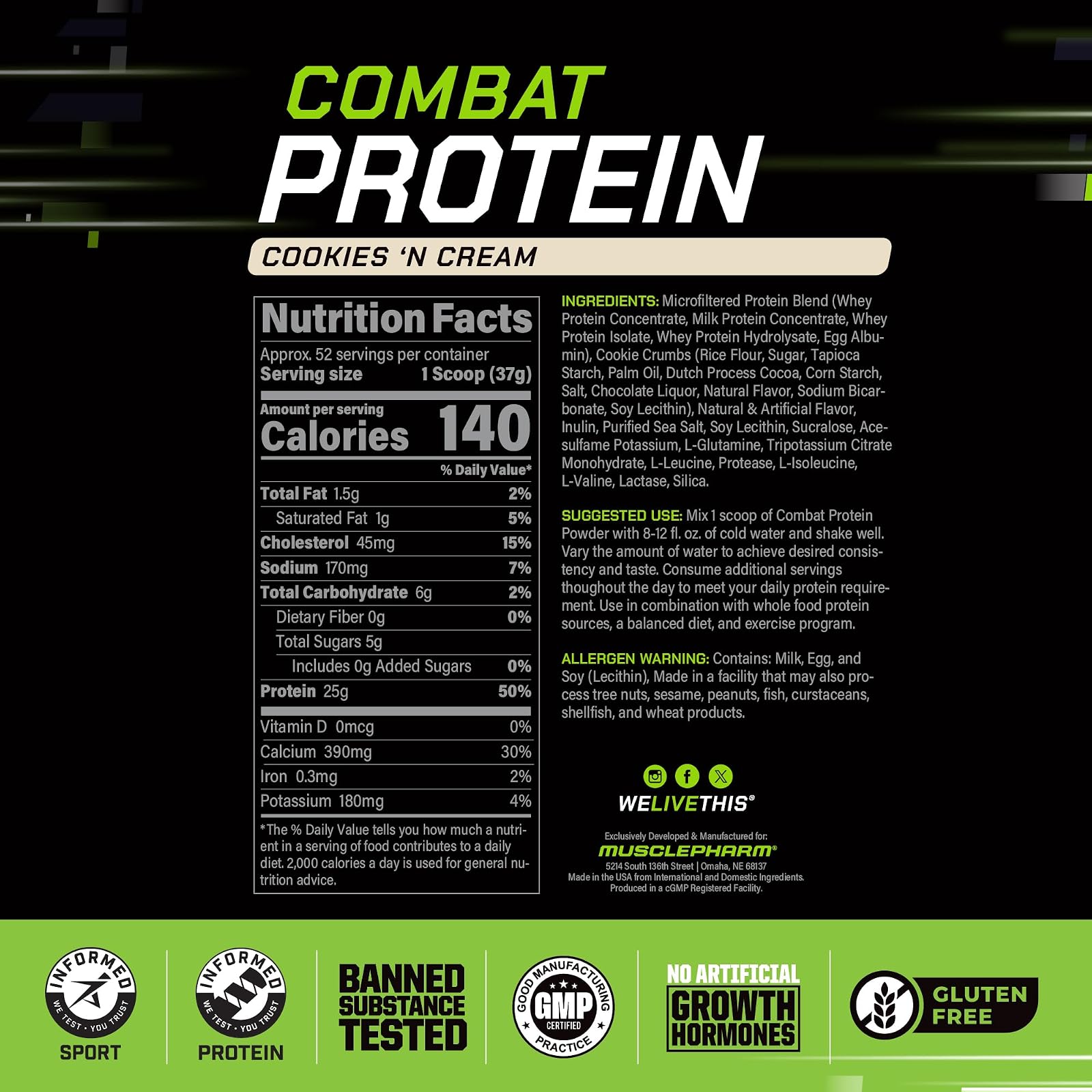 High-quality whey protein isolate