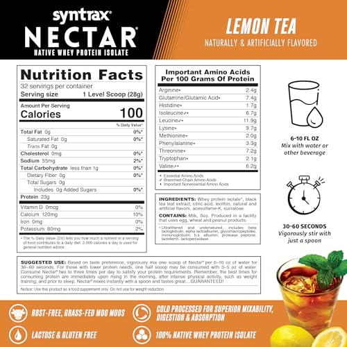 High-quality whey protein isolate