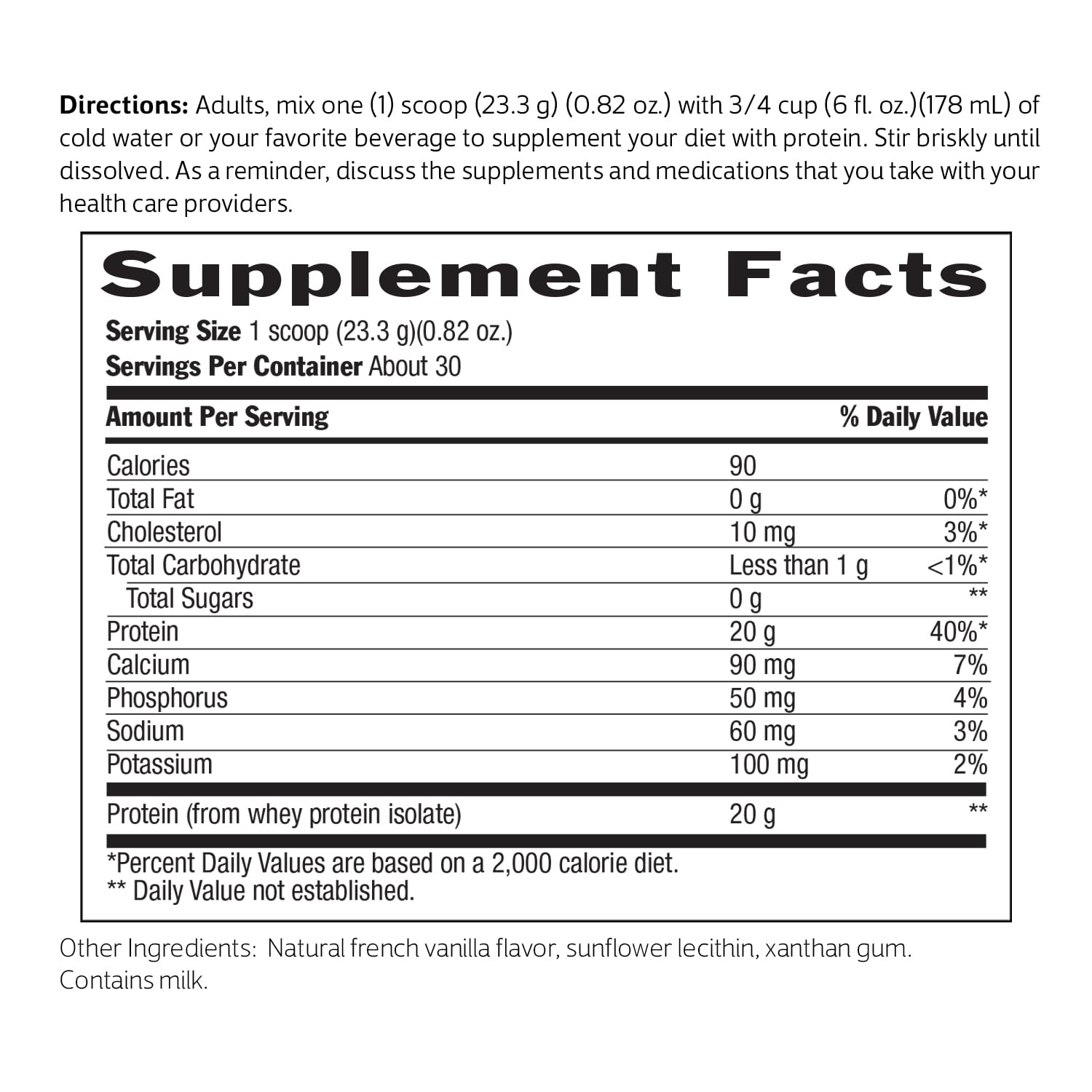 high-quality whey protein isolate
