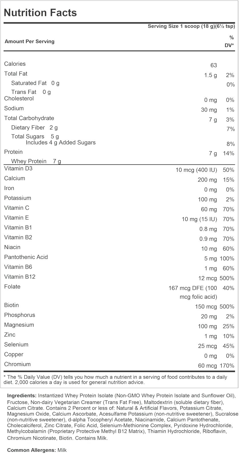 high-quality whey protein nutrition
