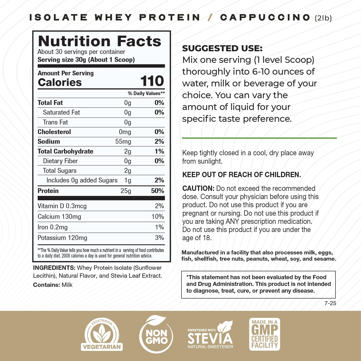 high-quality whey protein supplement