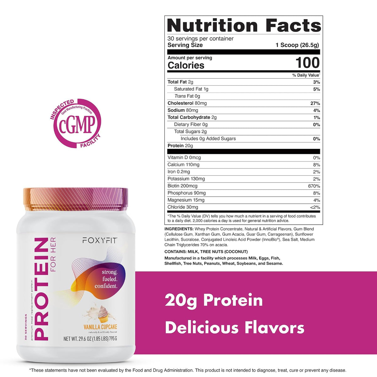 High-quality whey protein supplement