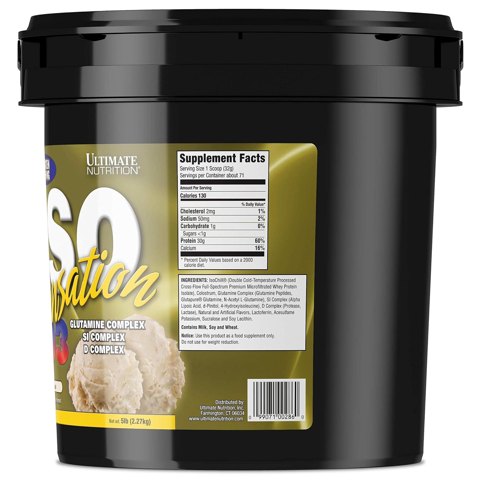 High-quality whey protein supplement