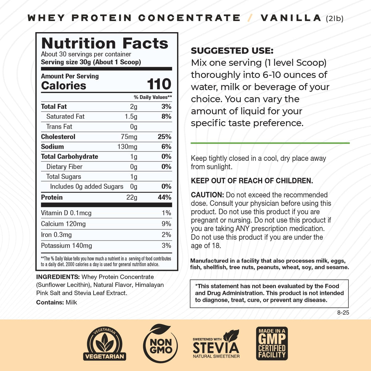 high-quality whey protein supplement