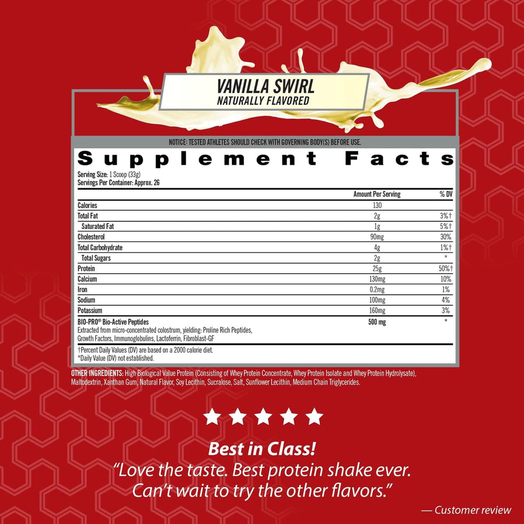 high-quality whey protein supplement
