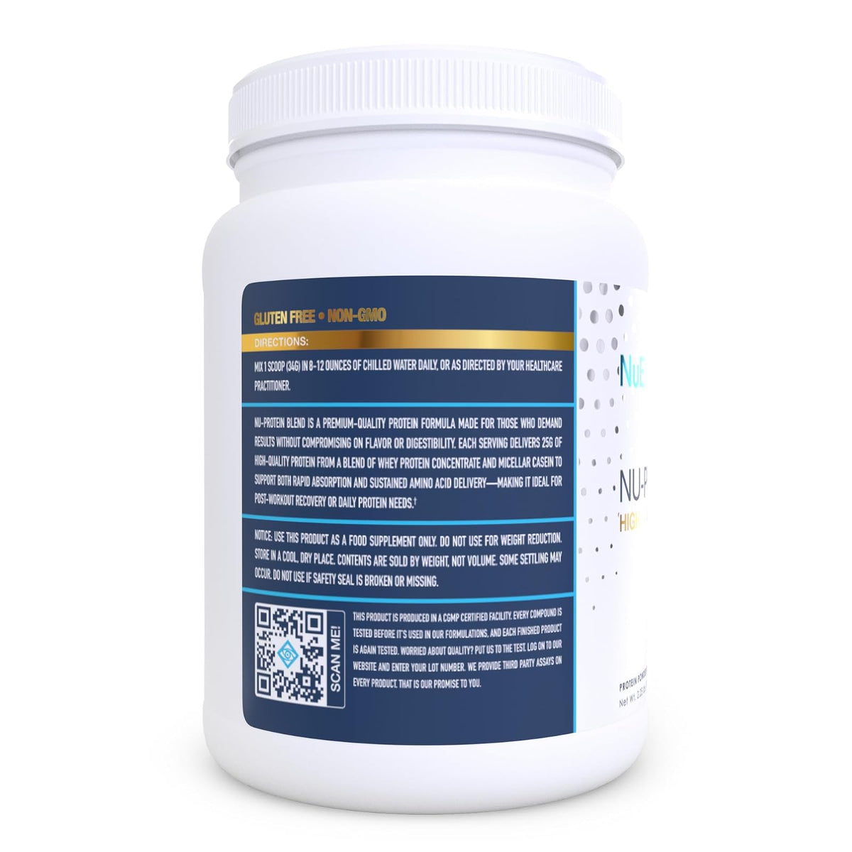 high-quality whey protein tub