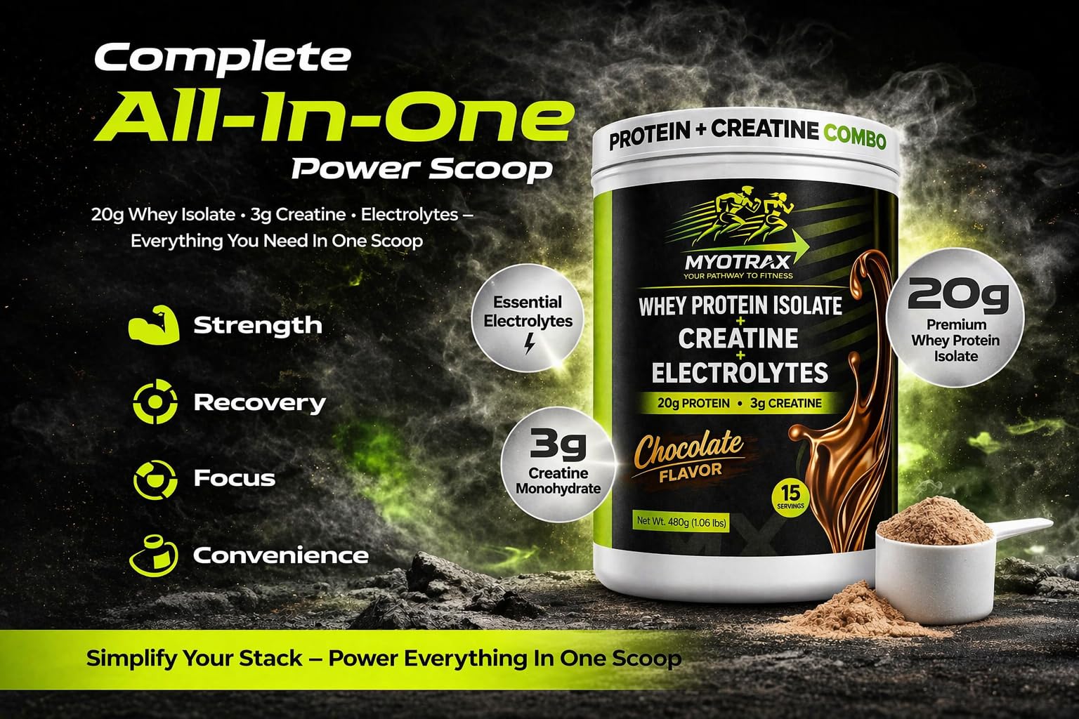 high-quality whey protein with creatine