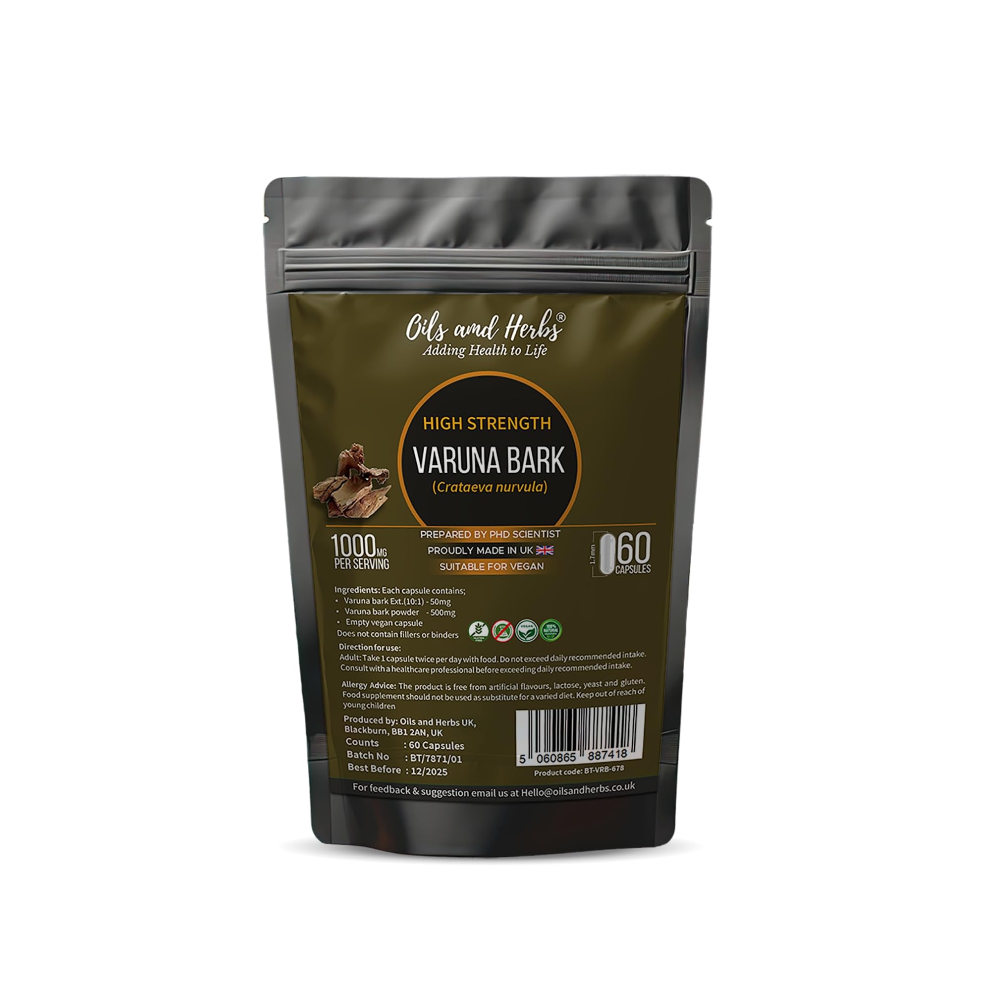 high strength arjuna bark capsules