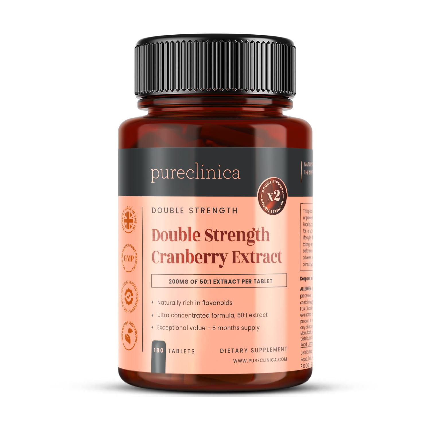 high strength cranberry extract tablets