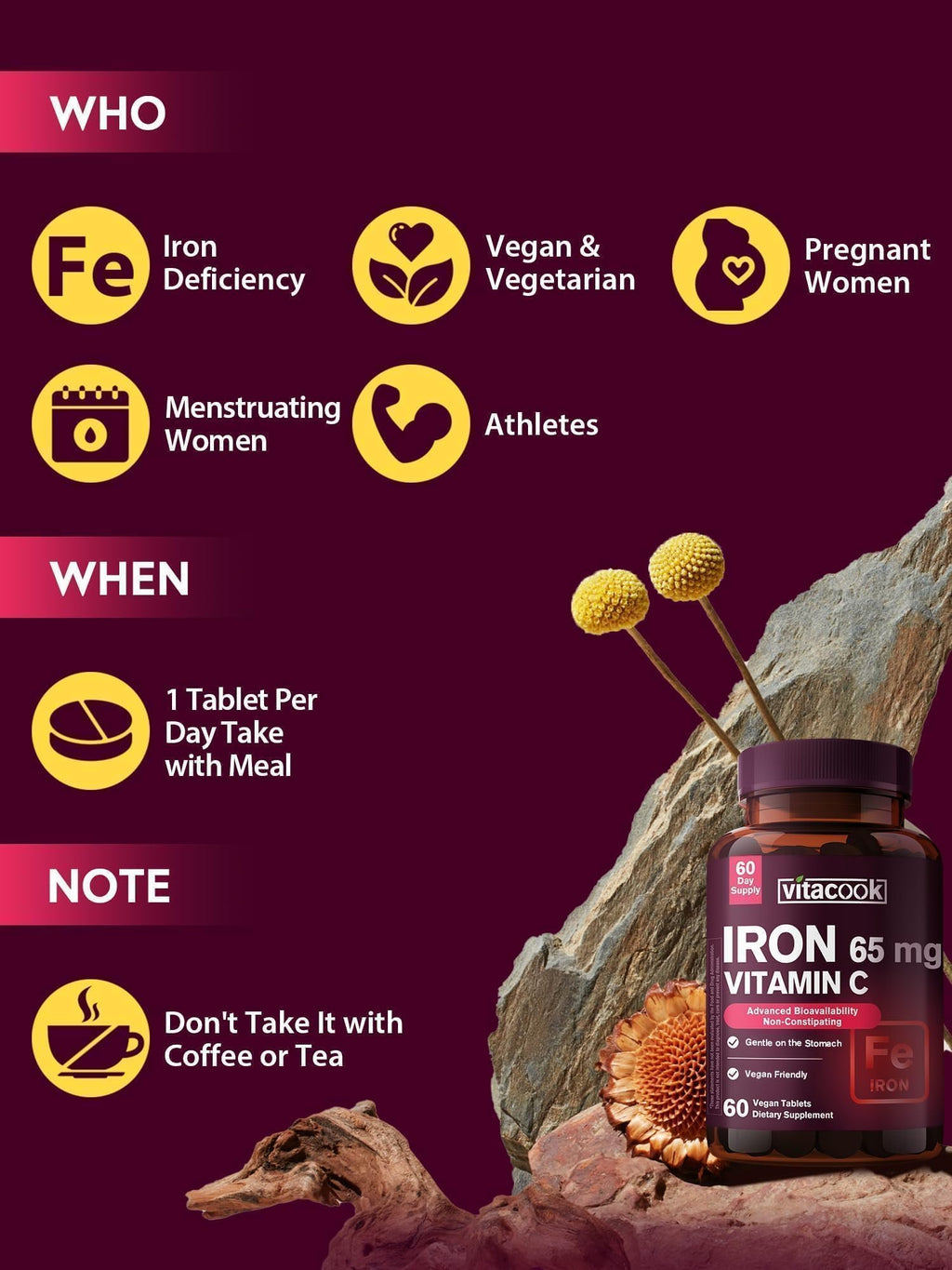 high strength iron for active lifestyles