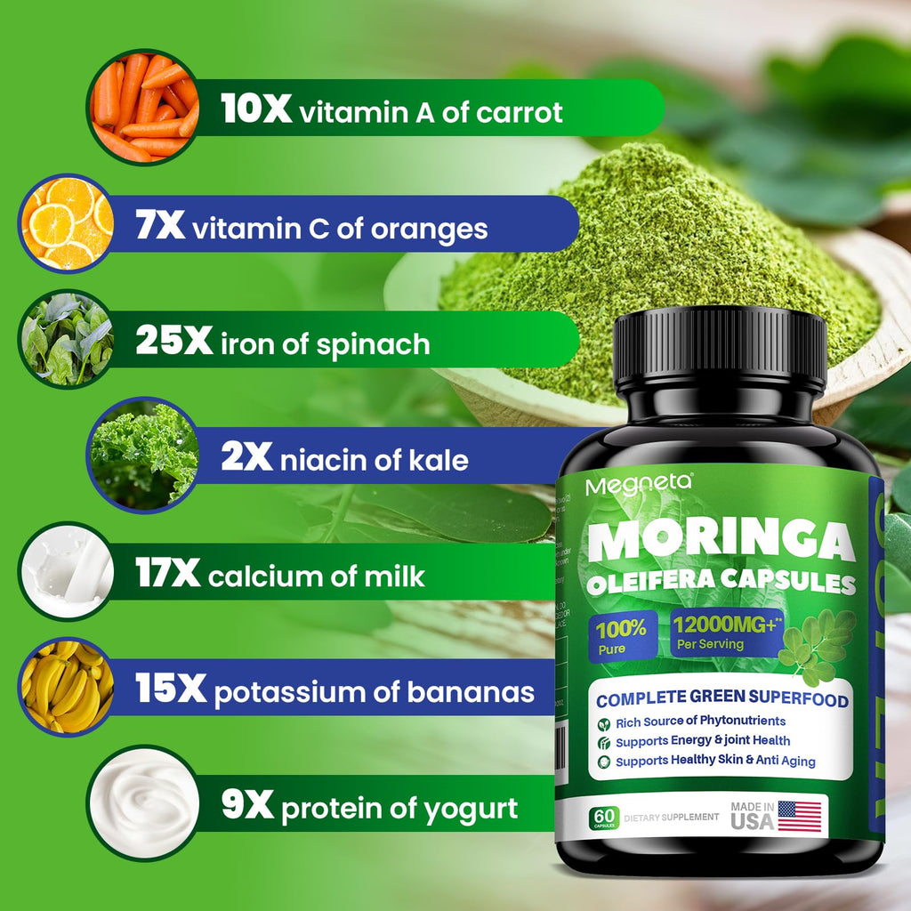 High strength Moringa capsules benefits