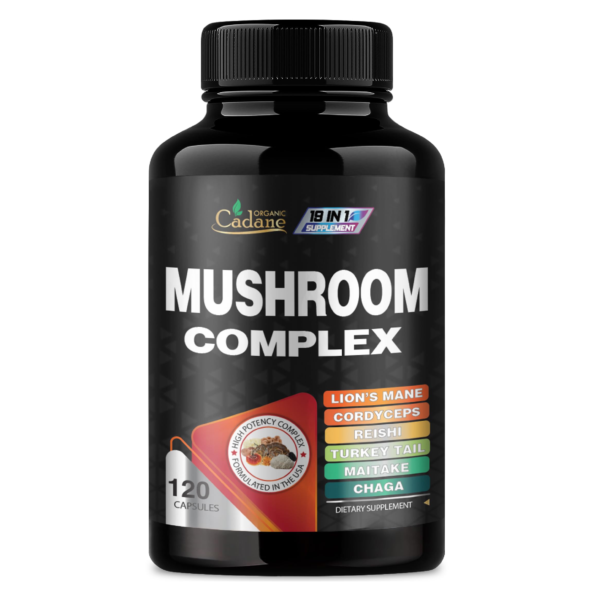 high strength mushroom supplement capsules