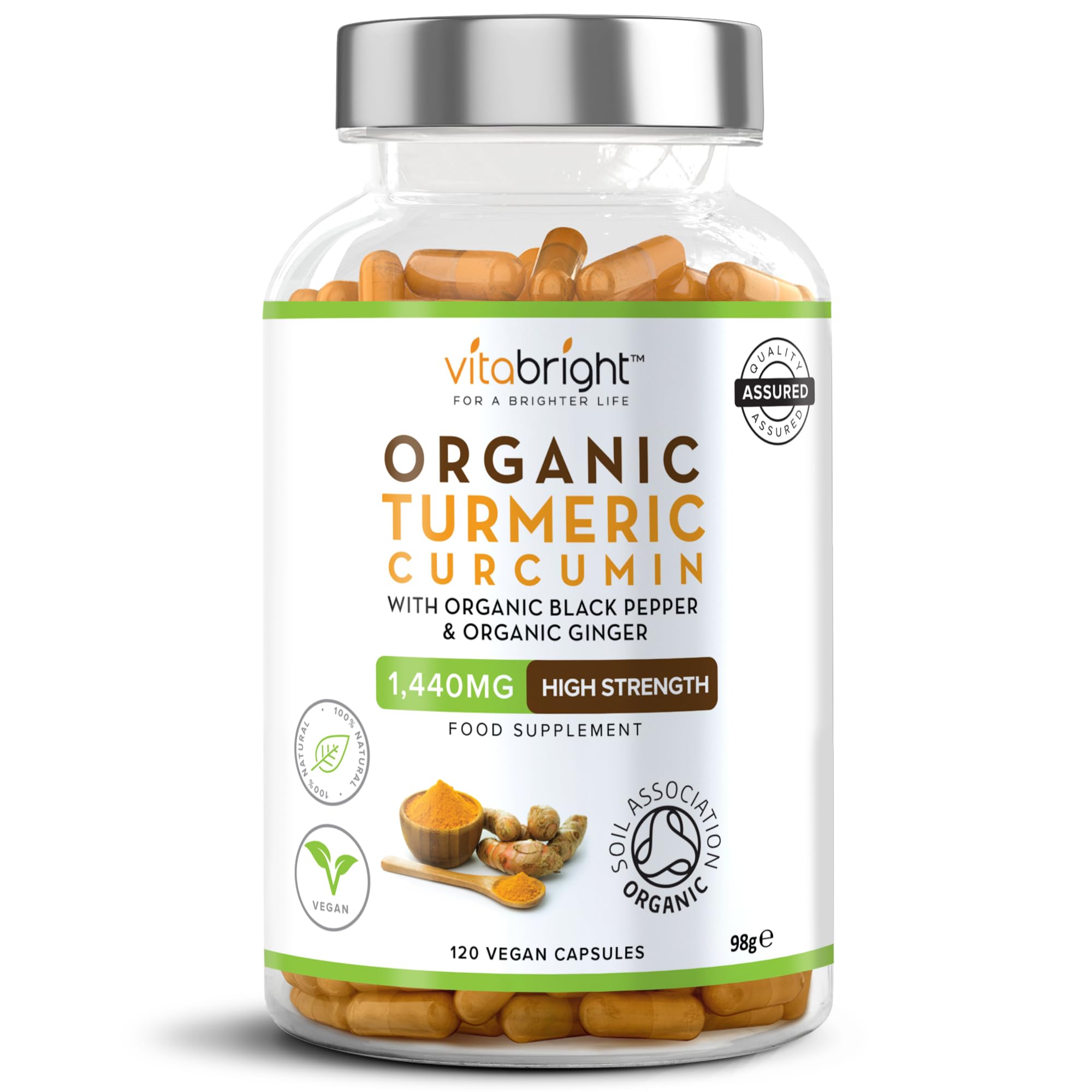 high strength organic turmeric capsules