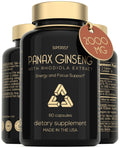 high strength Panax ginseng capsules