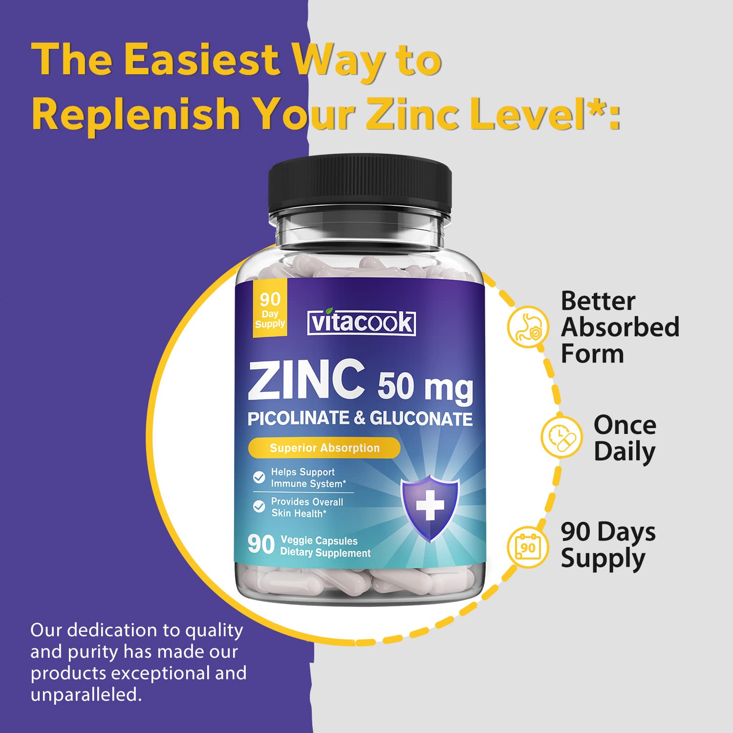 high strength zinc for health benefits