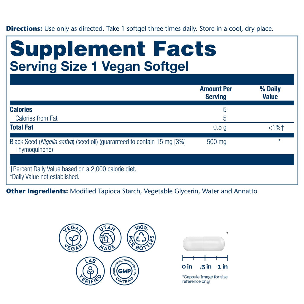high thymoquinone black seed oil