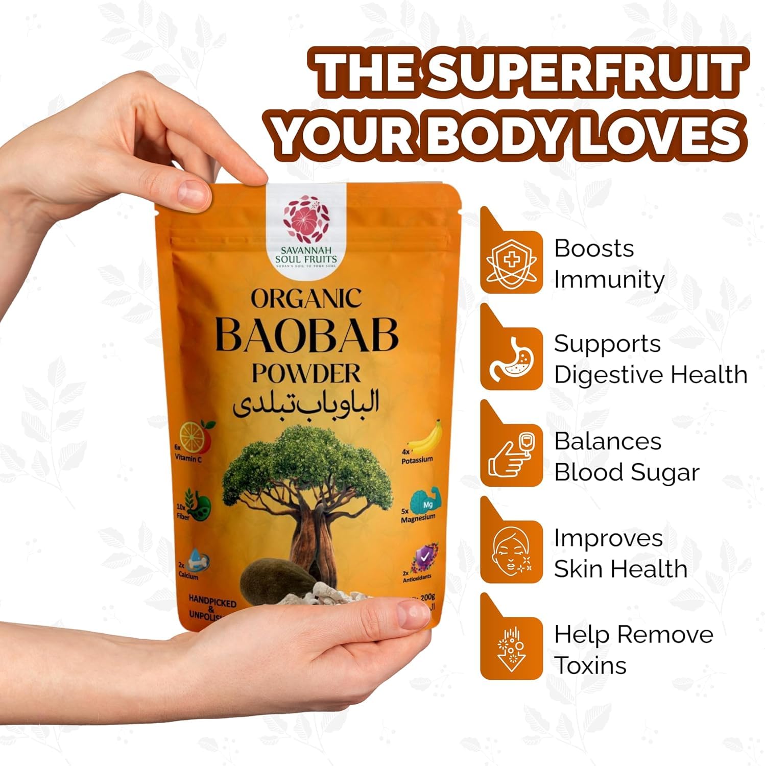 high vitamin C baobab powder