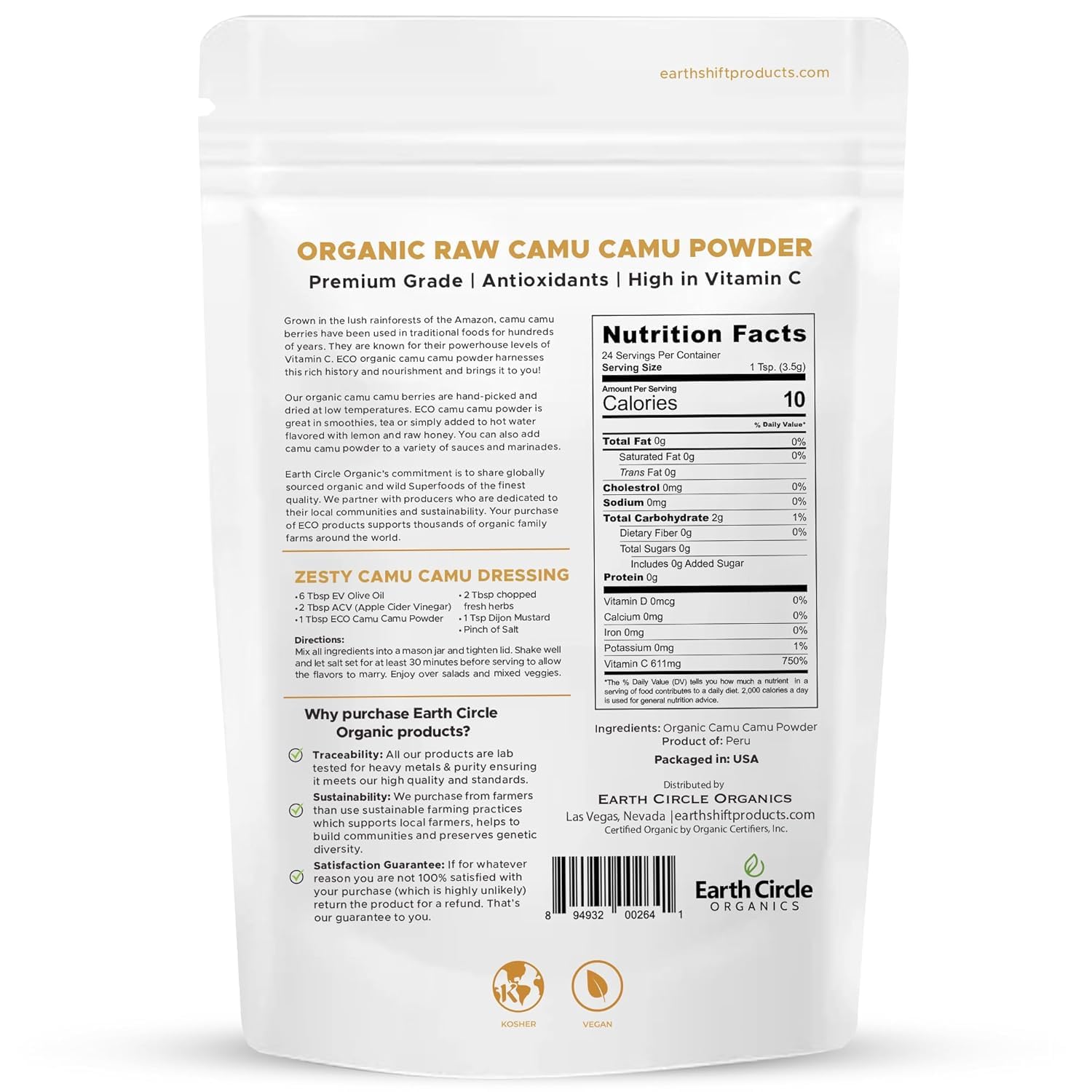 high vitamin C content Camu Camu