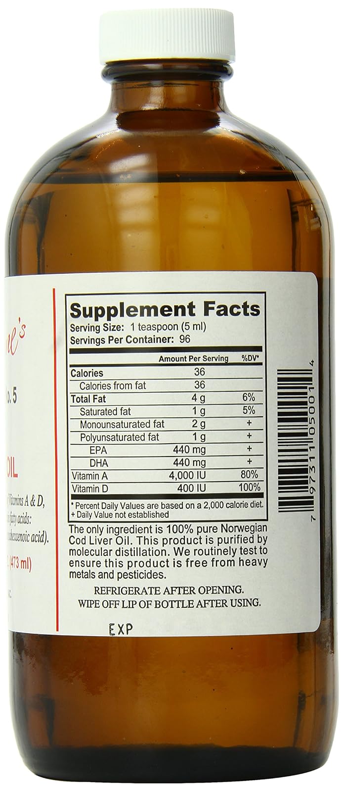 High vitamin D cod liver oil