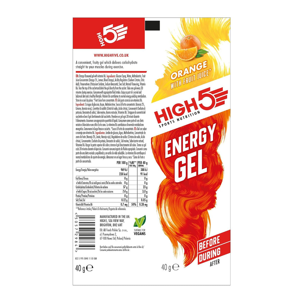 HIGH5 orange energy gel benefits