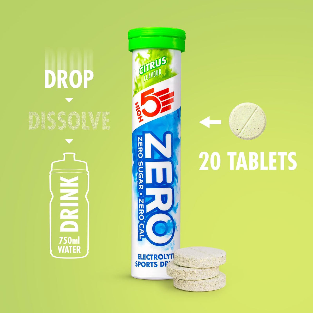 HIGH5 sports nutrition citrus tablets