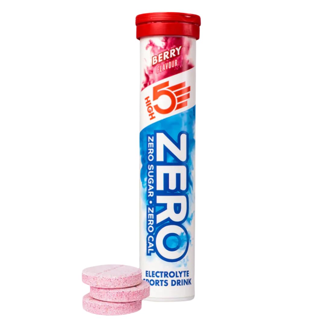 High5 Zero-Berry electrolyte drink mix sachets