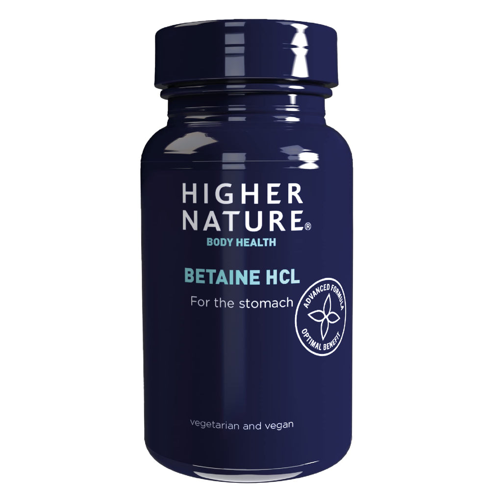 Higher Nature Betaine digestive support capsules