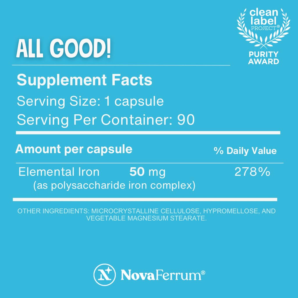 highly absorbable iron for energy