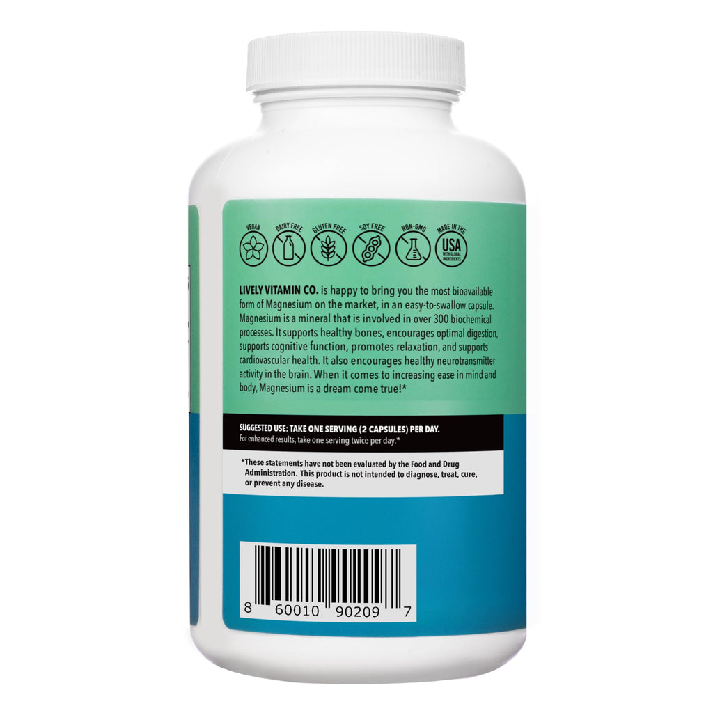 highly absorbable magnesium for relaxation
