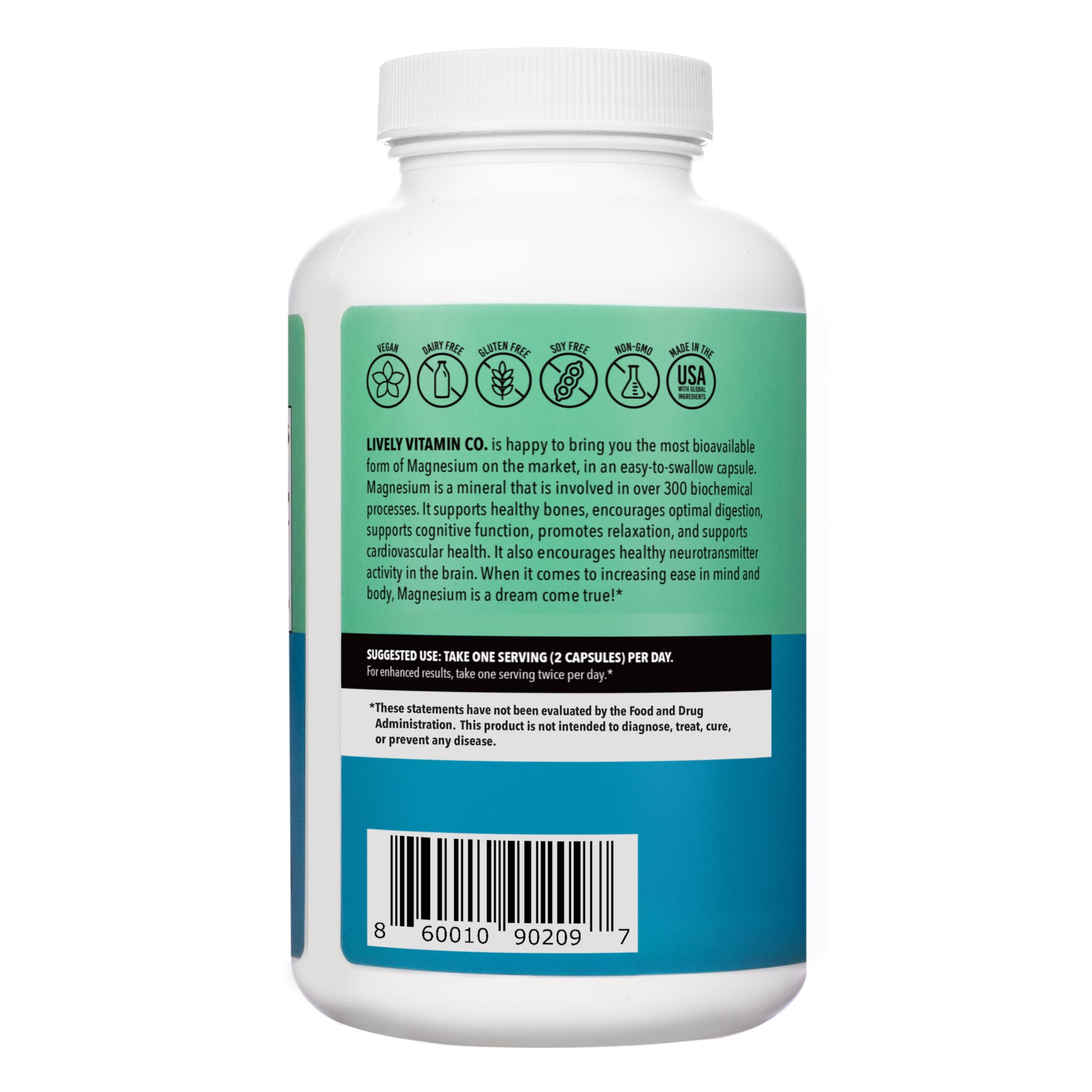 highly absorbable magnesium for relaxation