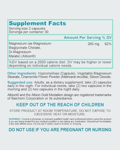 highly absorbable magnesium glycinate formula