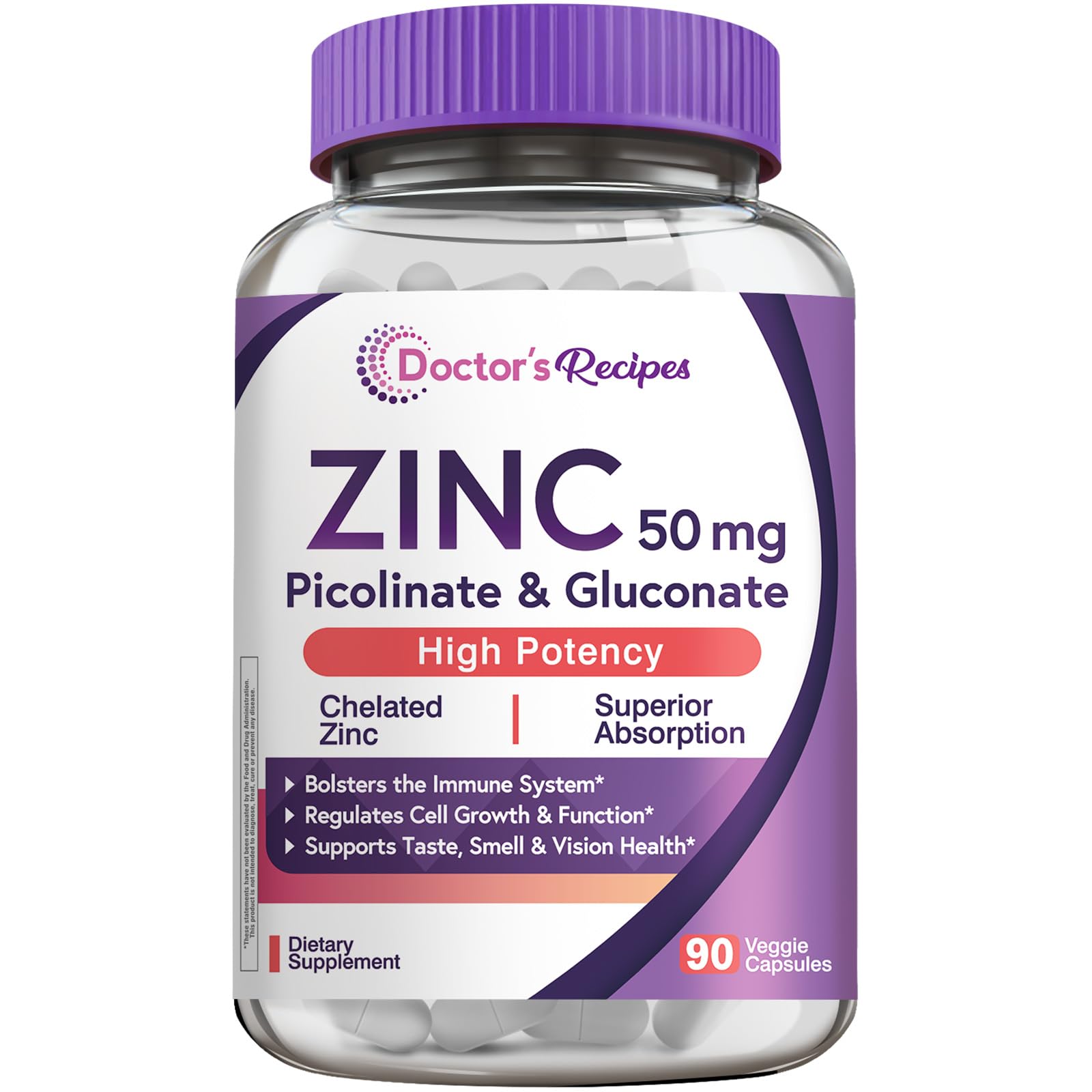 highly absorbable zinc capsules