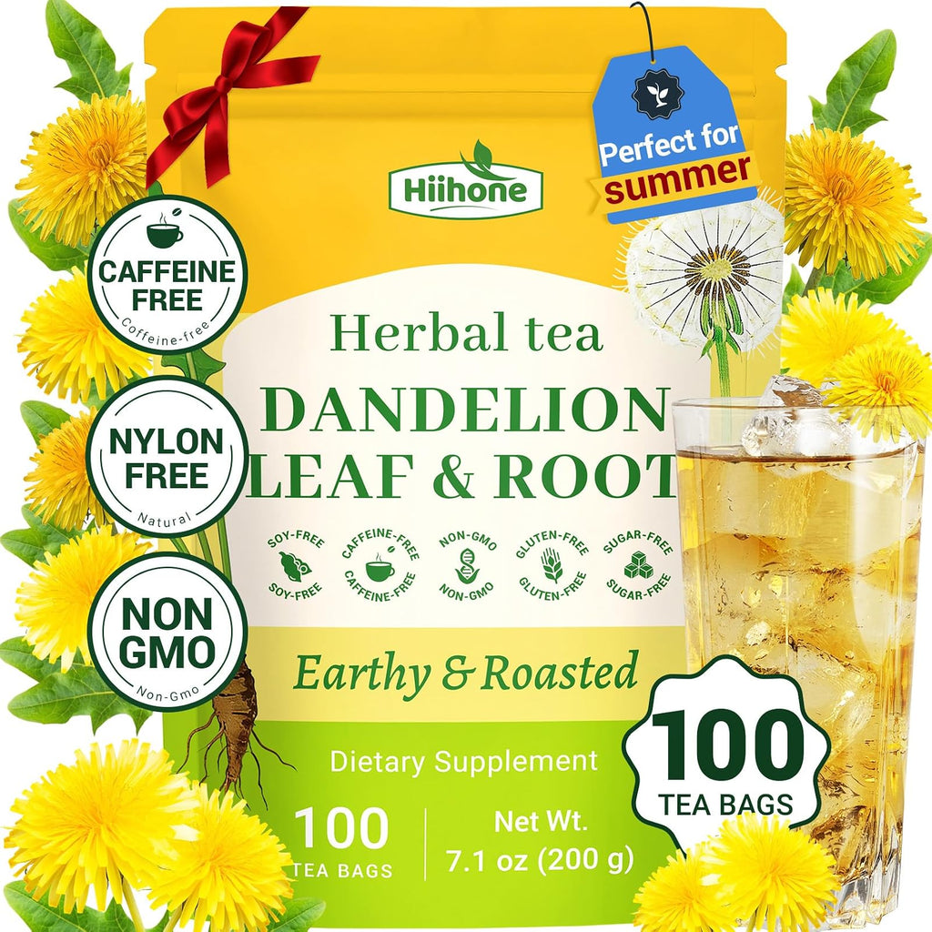 HIIHONE dandelion root tea bags