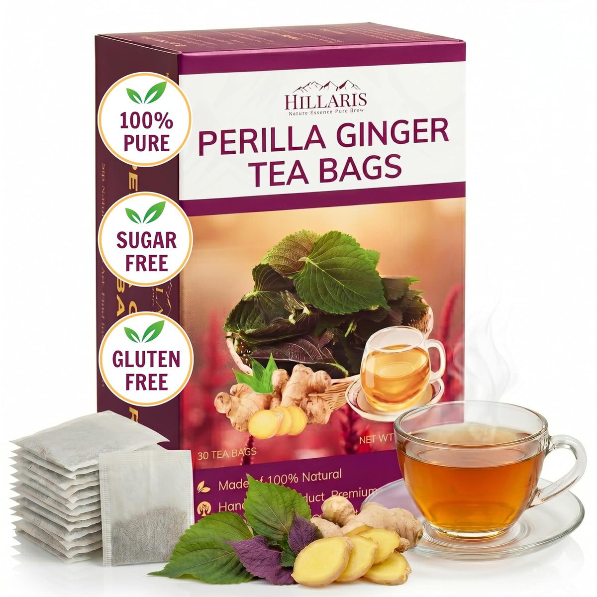 HILLARIS Perilla Ginger Tea bags