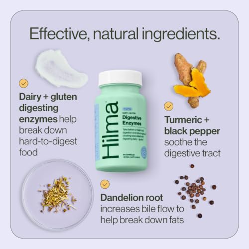 Hilma digestive enzymes support healthy digestion