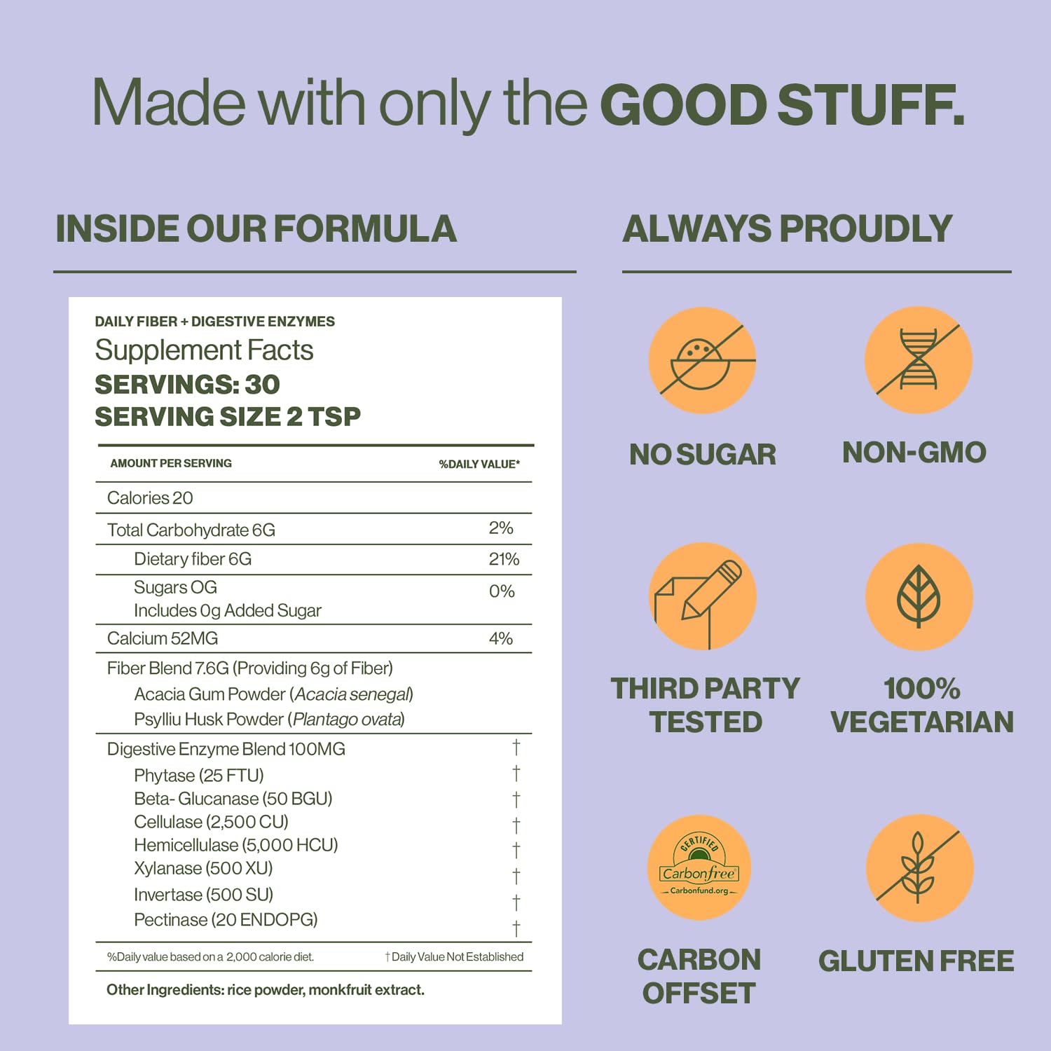 Hilma fiber powder for regularity