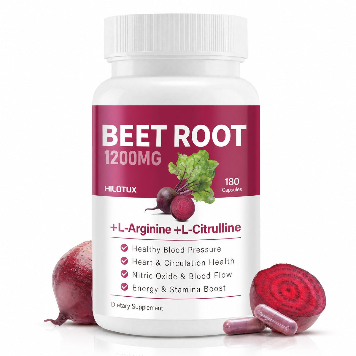 HILOTUX beet root capsules for energy