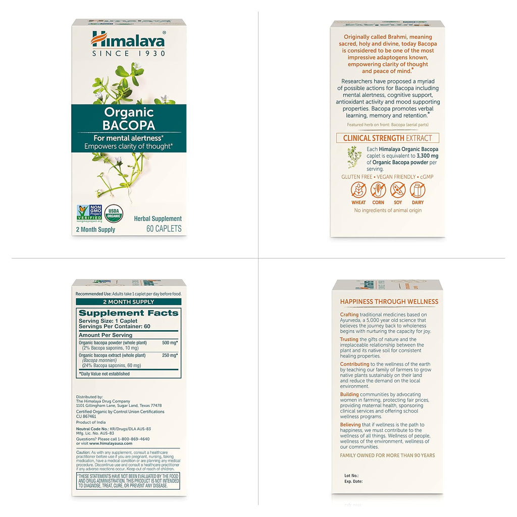Himalaya Bacopa Monnieri herbal brain boost