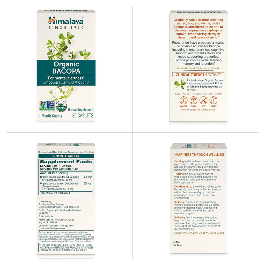 Himalaya Bacopa Monnieri mental clarity