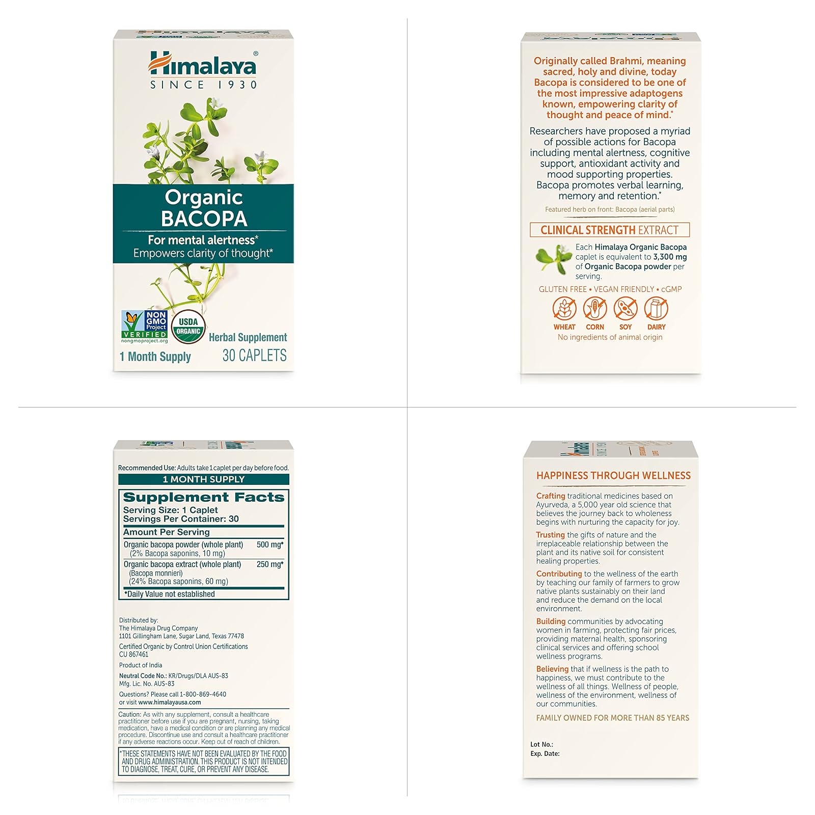 Himalaya Bacopa Monnieri mental clarity